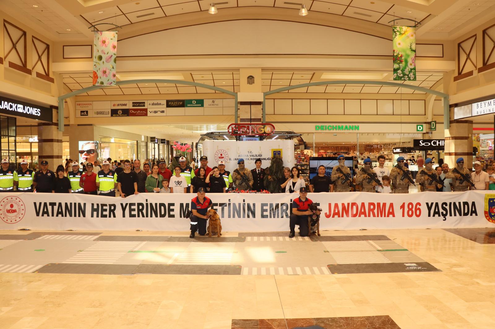 M1 Adana AVM’de Jandarma’nın 186. kuruluş yıl dönümü kutlandı ...